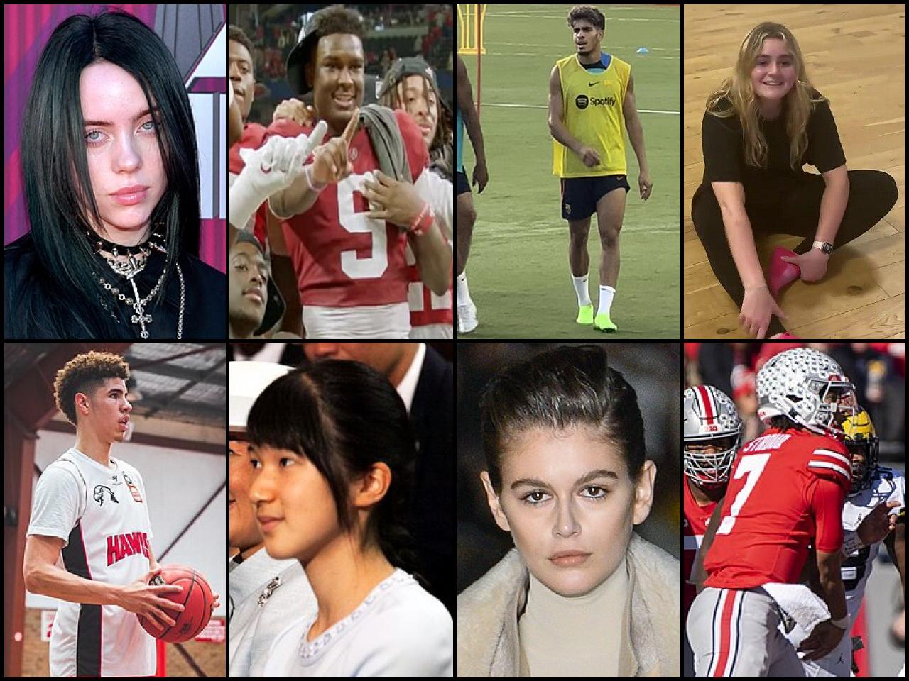 Lista de Personas Famosas que tiene 20 años - La Gente Famosa